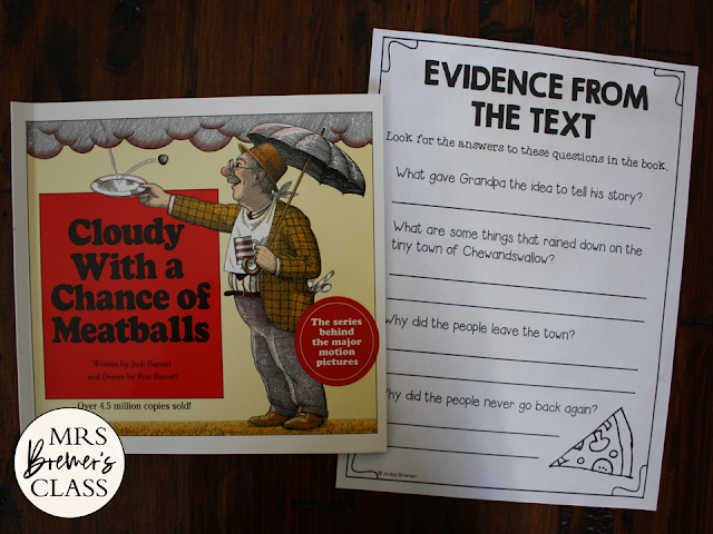 Cloudy With a Chance of Meatballs | Mrs. Bremer's Class