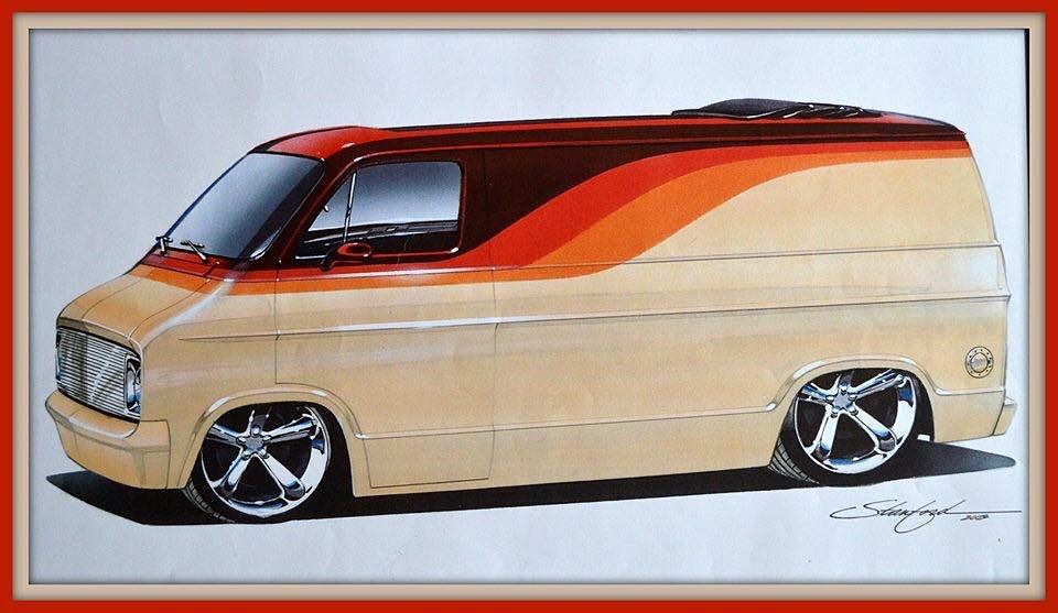 Bedford CF2 Van: Van Art by Steve Stanford