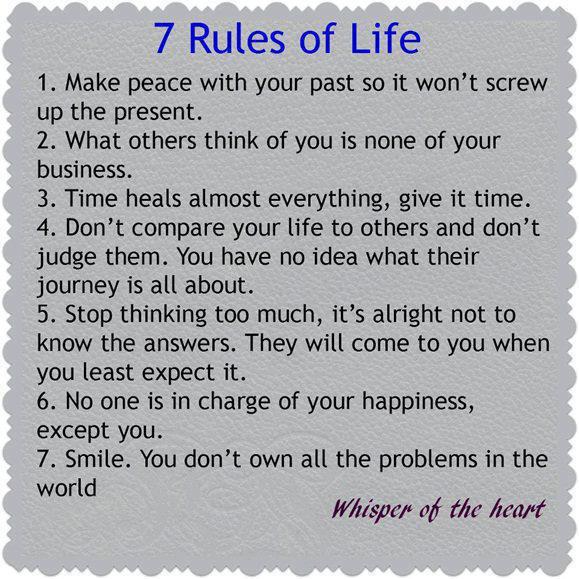 Lines of Beauty: The 7 Rules of Life