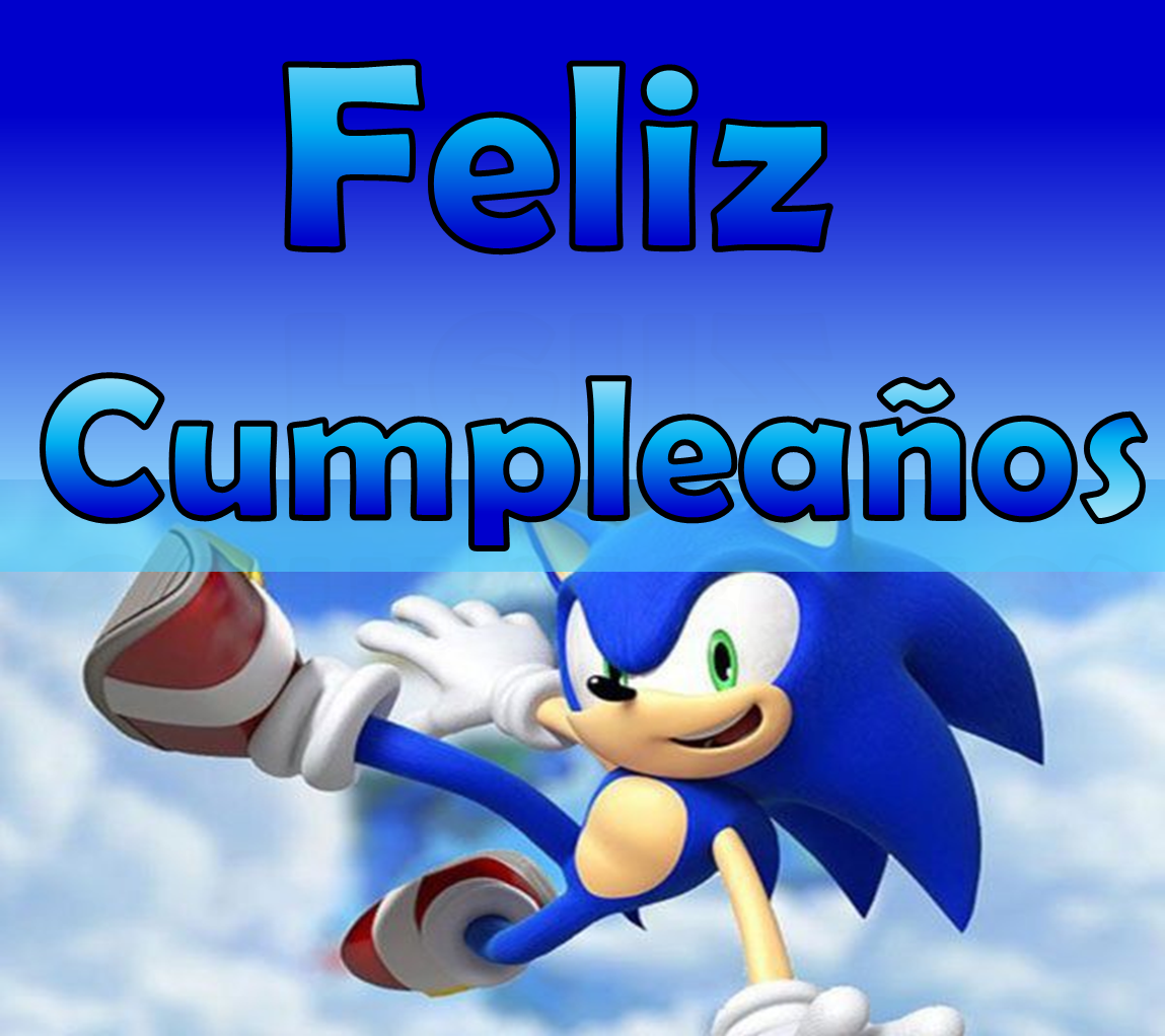 Kits imprimibles gratis : Imágenes de feliz cumpleaños Sonic