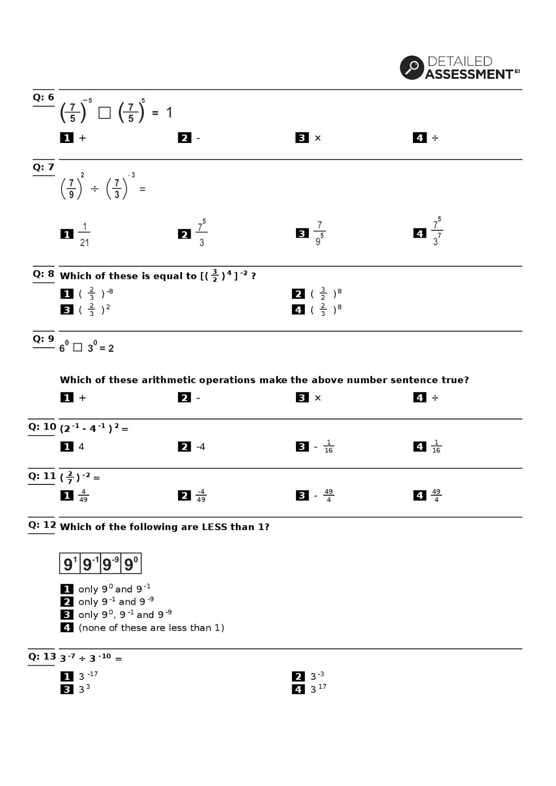 apsg: DA SAMPLE WORKSHEET FOR CLASSES 6,7,8 MATHS