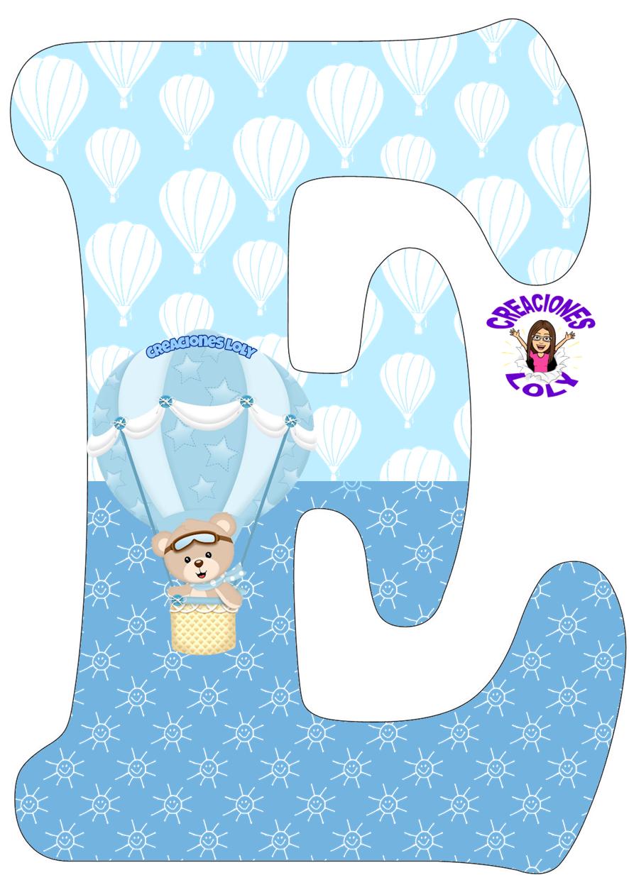 Creaciones Loly: Abecedario Alfabeto Completo Español Osito en Globo ...