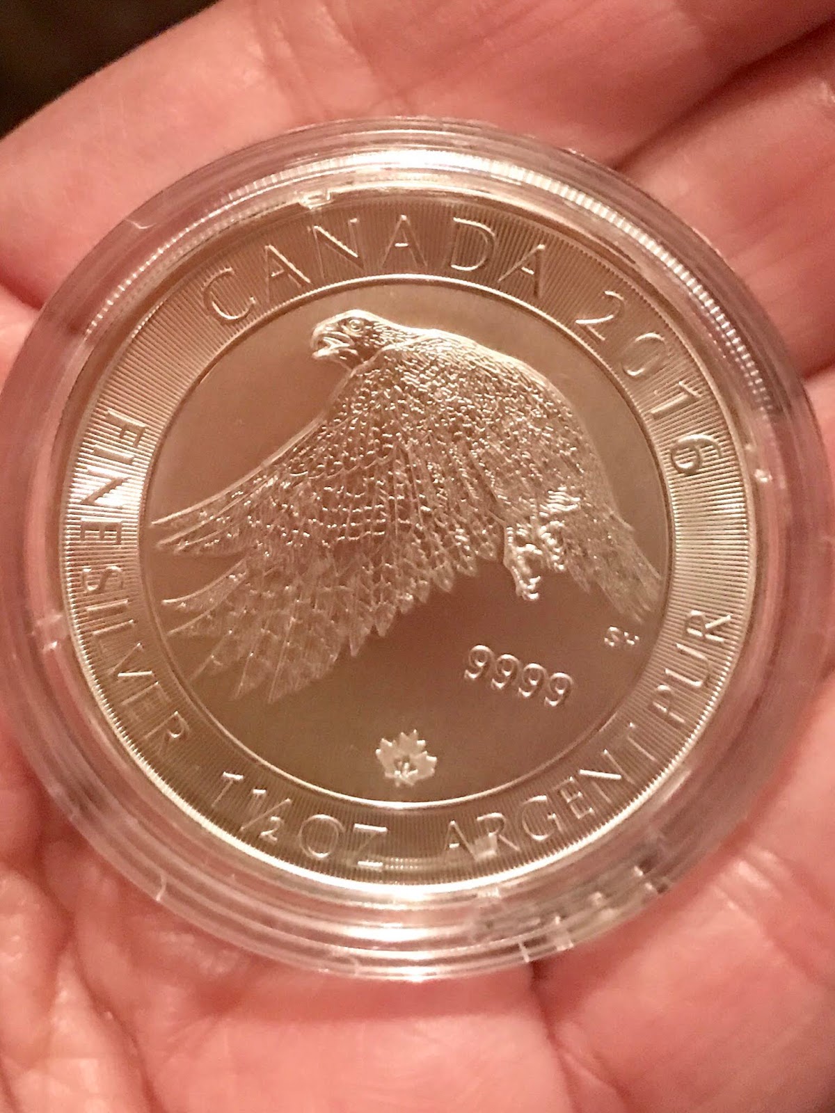 GSI Exchange 2016 Silver Snow Falcon Coin Review
