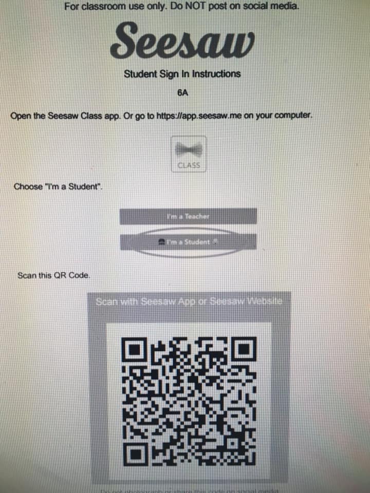 6A常識: Seesaw QR Code