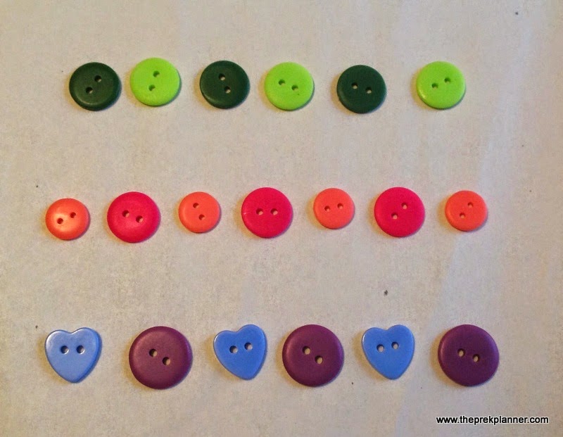 The Pre-K Planner: Button Patterns