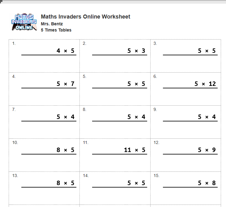 Mom of Many: Typing Tournament Online & Maths Invaders Online from ...