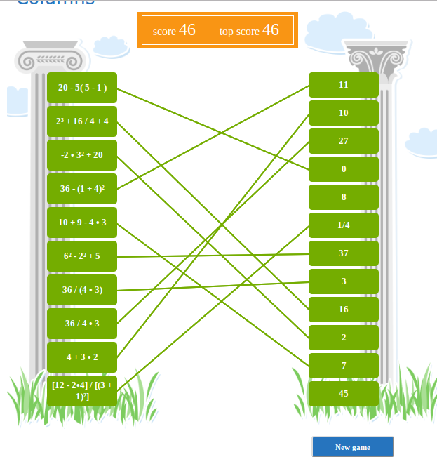 Kane: Bedmas Game 24 July 2018
