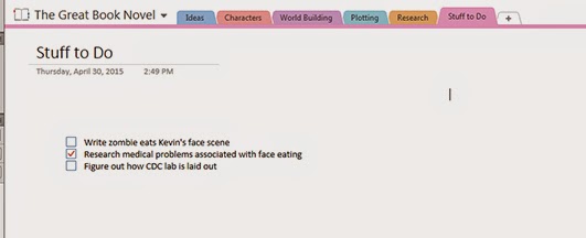 Fiction University: Why OneNote is One-Derful for Writers