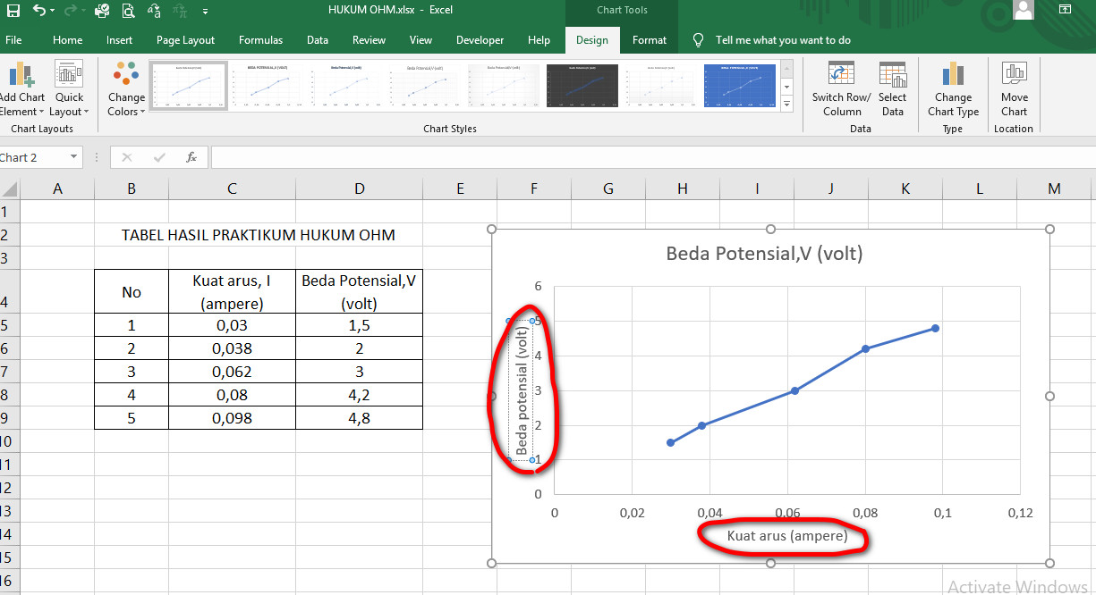 MEMBUAT GRAFIK DI EXCEL