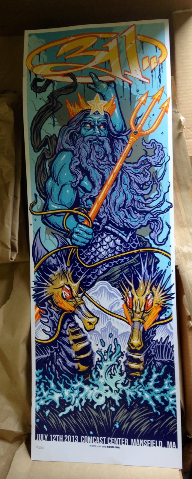INSIDE THE ROCK POSTER FRAME BLOG: Munk One 311 Boston Poster World ...
