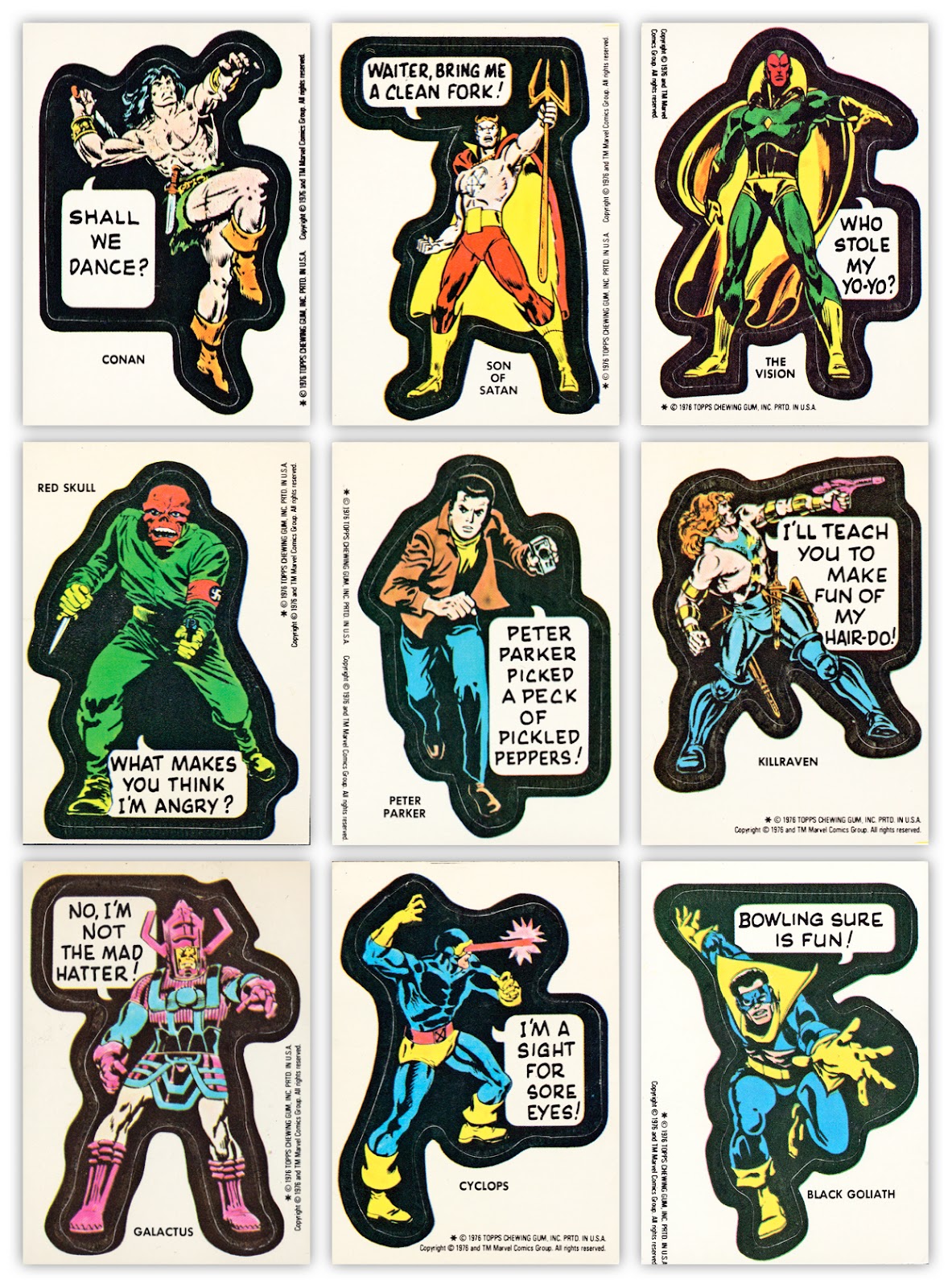 Diversions of the Groovy Kind: Topps and Marvel Stick(er) Together: The ...