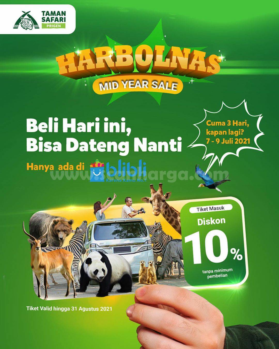 Promo TAMAN SAFARI Spesial HARBOLNAS MID YEAR SALE - scanharga