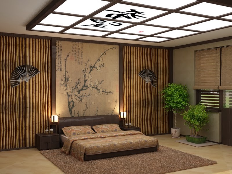 10 false ceiling designs in Japanese style - characteristics, materials ...