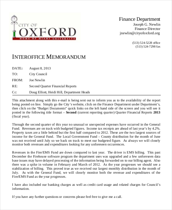 Sample Interoffice Memos ~ Medical Resume