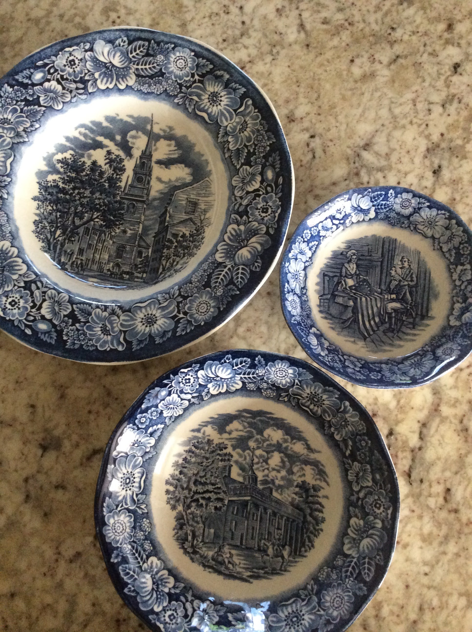 Fresh Vintage by Lisa S: My Liberty Blue Dishes