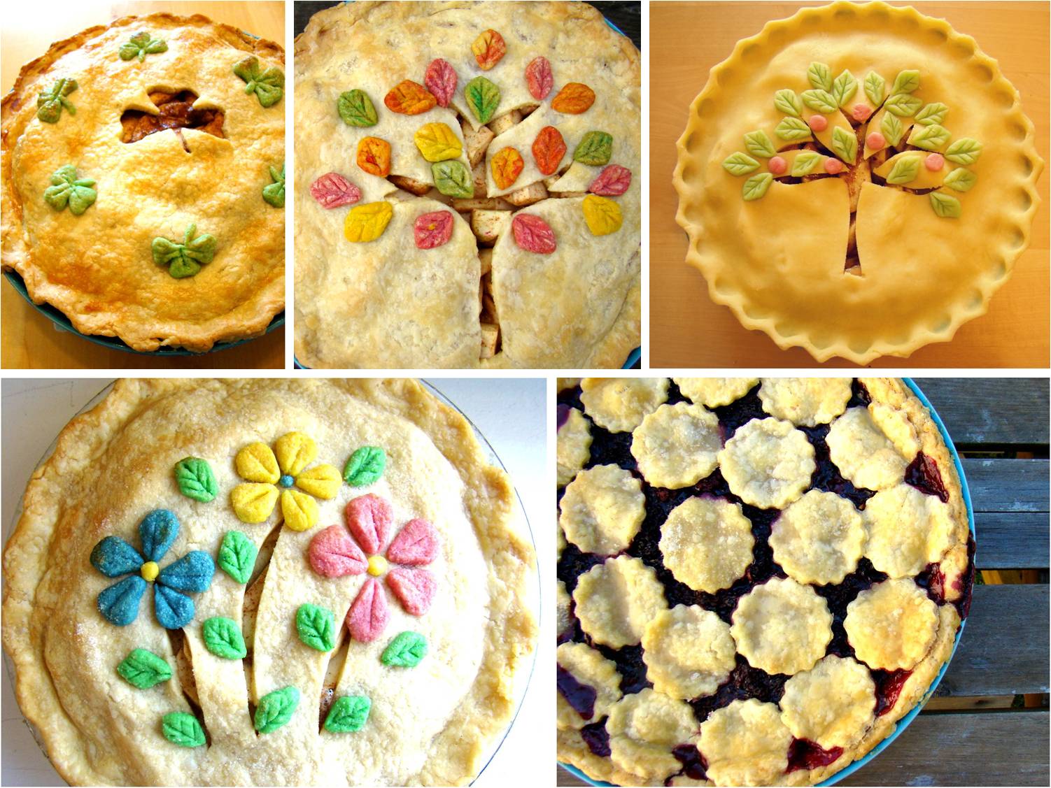 Christmas tree apple pie demo!