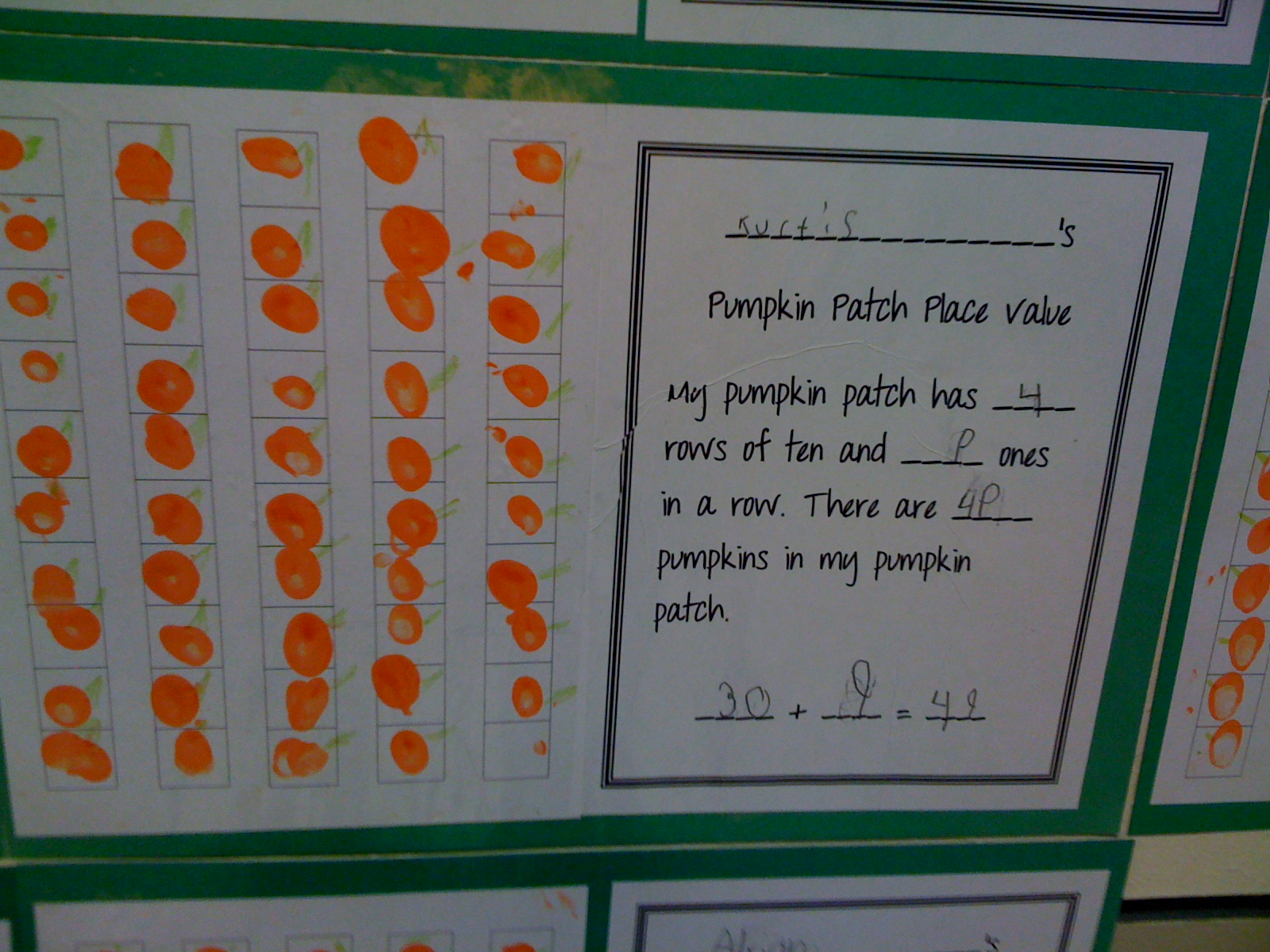Bishop's Blackboard: An Elementary Education Blog: Place Value Pumpkin ...