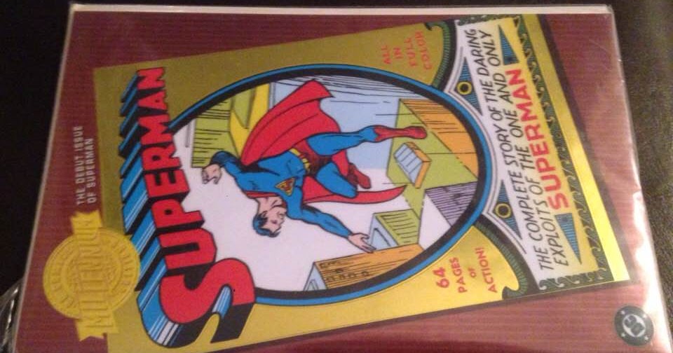 POP CULTURE SHOP: SUPERMAN #1 COMIC BOOK CHROME COVER '40 JERRY SIEGEL ...