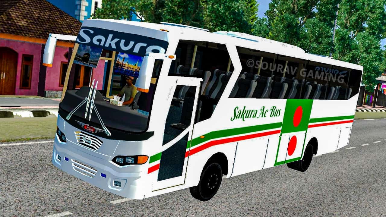 New Driver View Hino AK 1J AC Bus Mod For BUSSID - Sourav Gaming