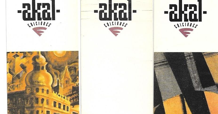 Marcapáginas de mi colección: EDITORIAL AKAL