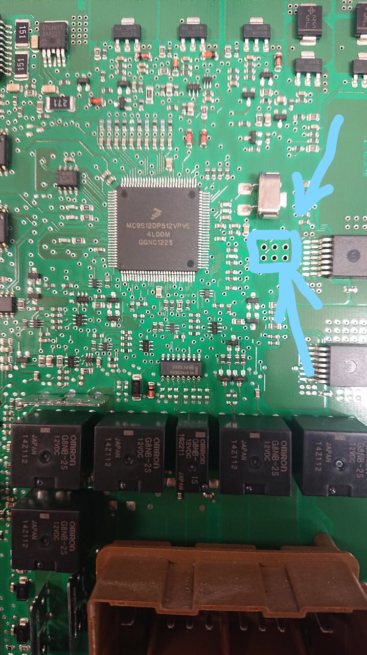 VVDI Prog Pinout to Ford Transit BCM 9S12DP512-OBD365.com