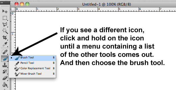 Using the Brush tool - Photoshop CS5 Tutorial