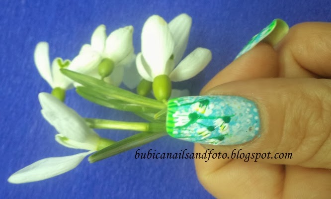 simple nails: 568 snowdrops nails, snowdrop nail art , flowers nail art