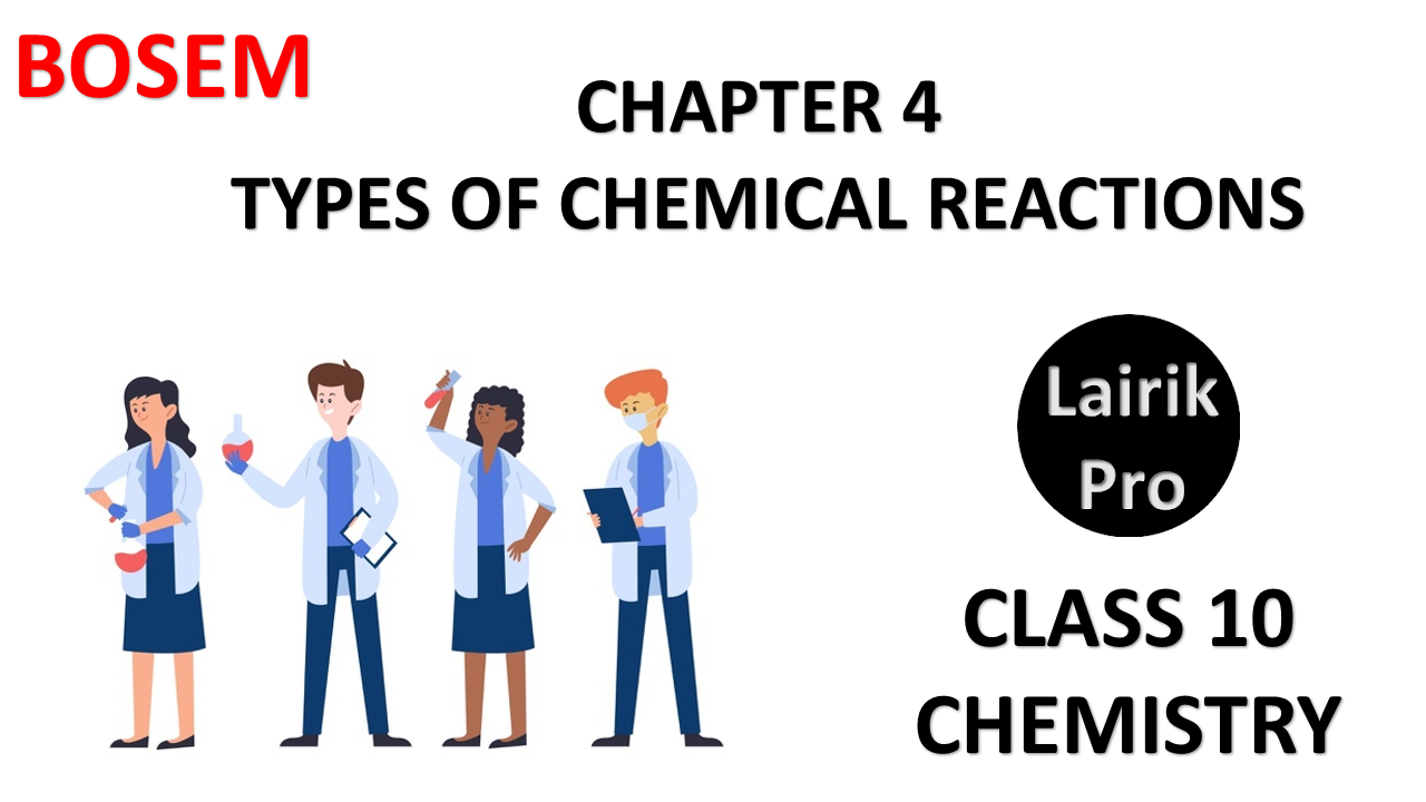 CHAPTER 4 TYPES OF CHEMICAL REACTIONS