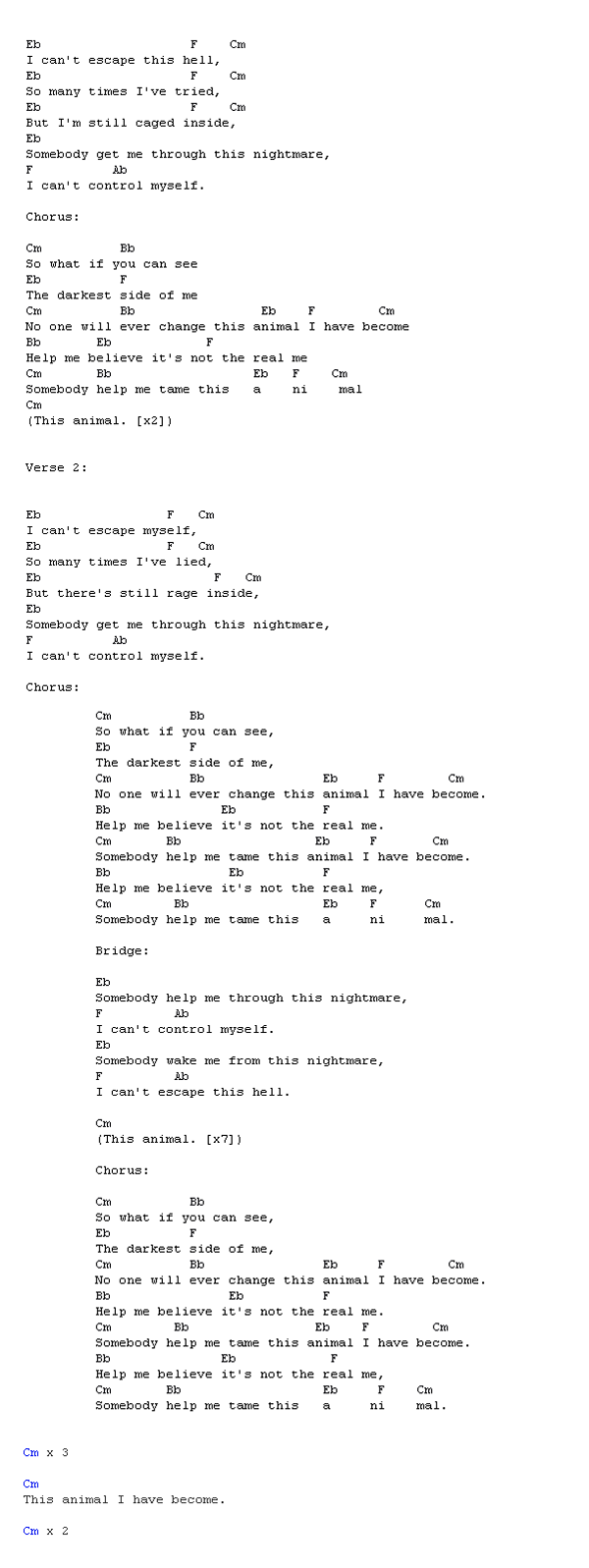 Animal I Have Become Three Days Grace Chordza animal-i-have-become-three-days-grace-chordza