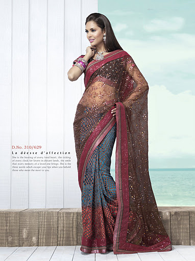 New Stylish Indian Transparent Sarees Collection | Indian Boutiques