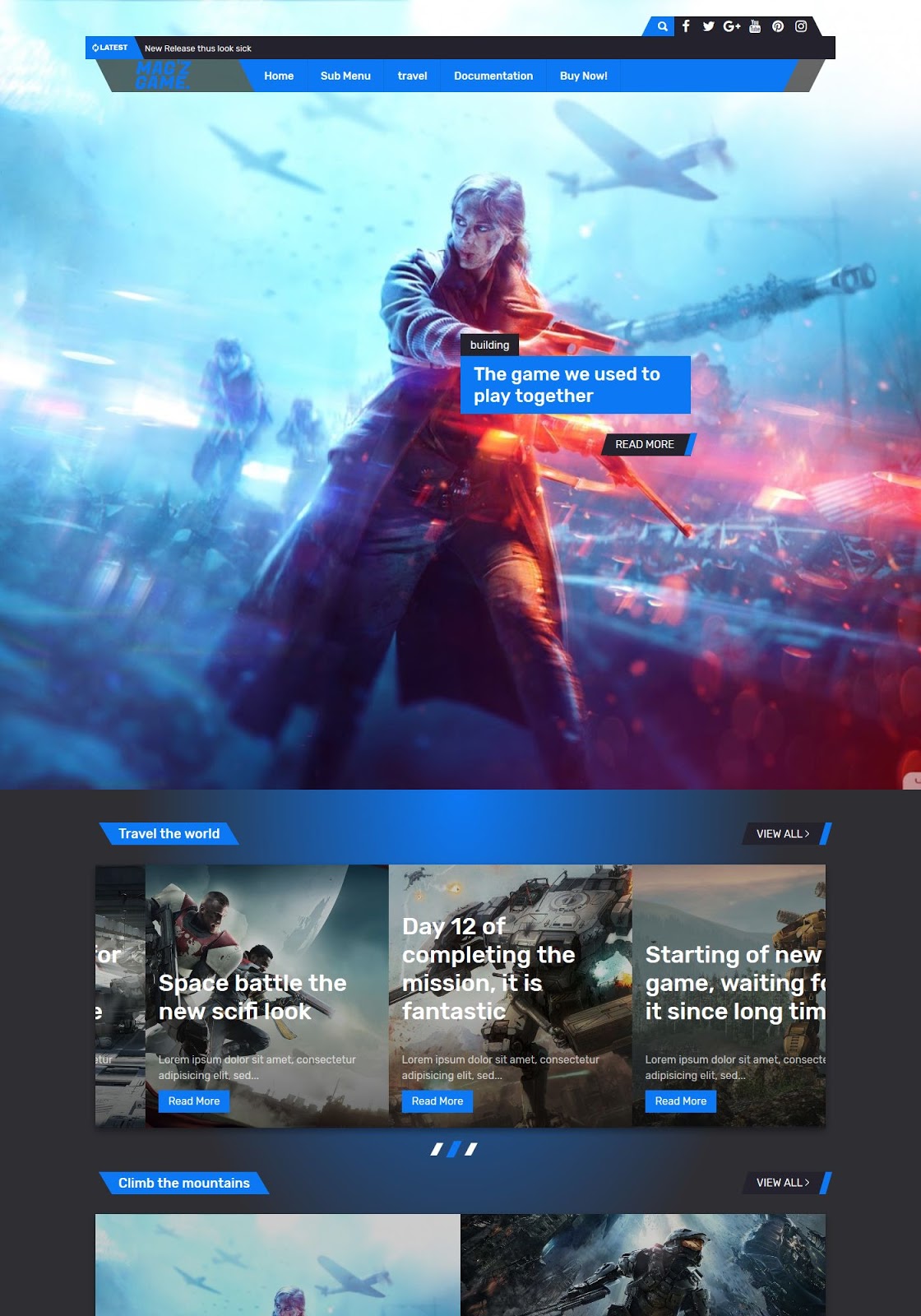 Game Mag Amazing Gaming Theme