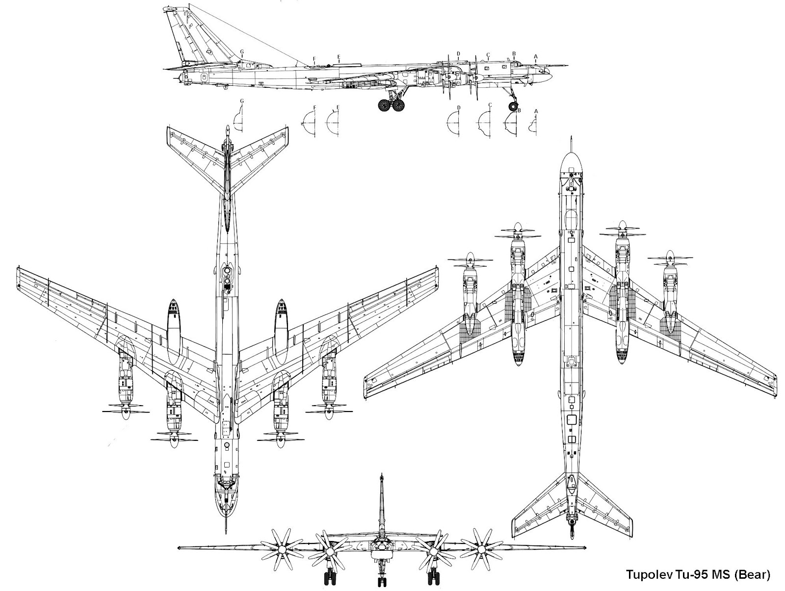 Cultura Aeronáutica: Tupolev Tu-95: o mais fantástico turboélice da ...