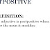Postpositive adjective