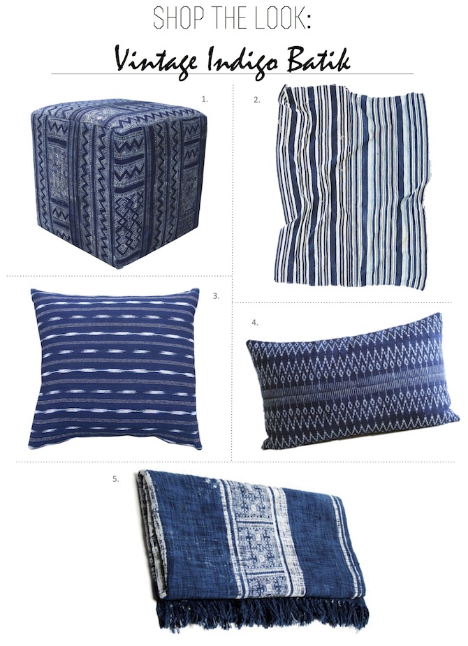 FRANKIE HEARTS FASHION: Vintage Indigo Batik Fabric