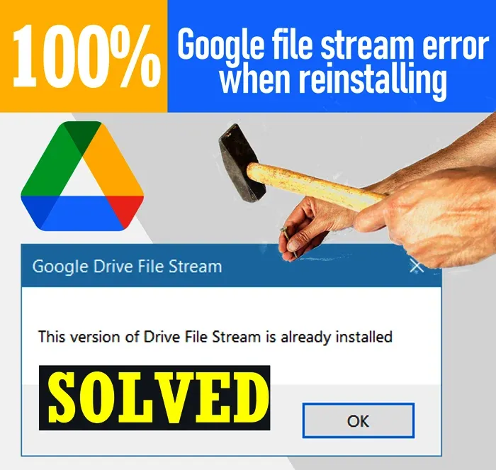 [Fixed] This Version of Google Drive is Already Installed Error by ...