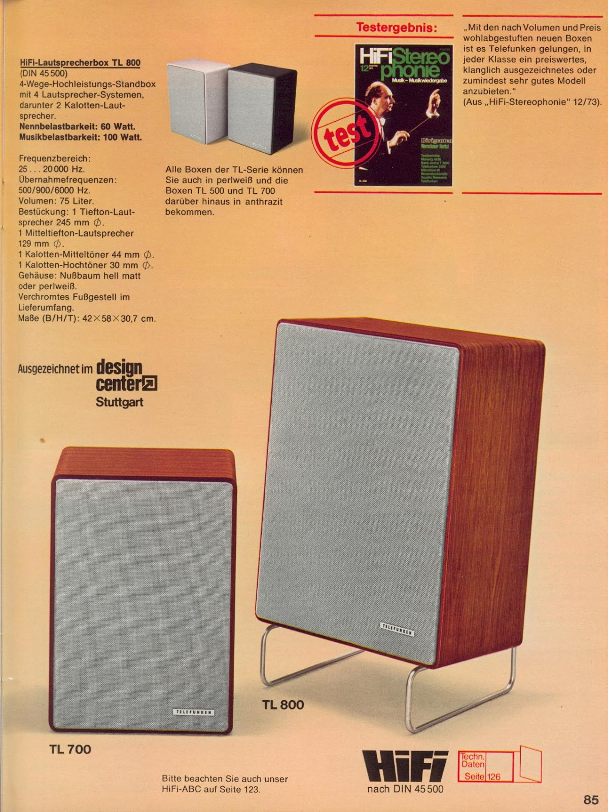 Infrequent Sound [sex.tex] technology: Telefunken TL 700, 1975, made in ...
