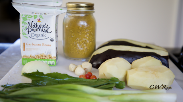 CURRY CHANNA AND ALOO WITH BAIGAN | CURRY EGGPLANT AND POTATOES WITH ...