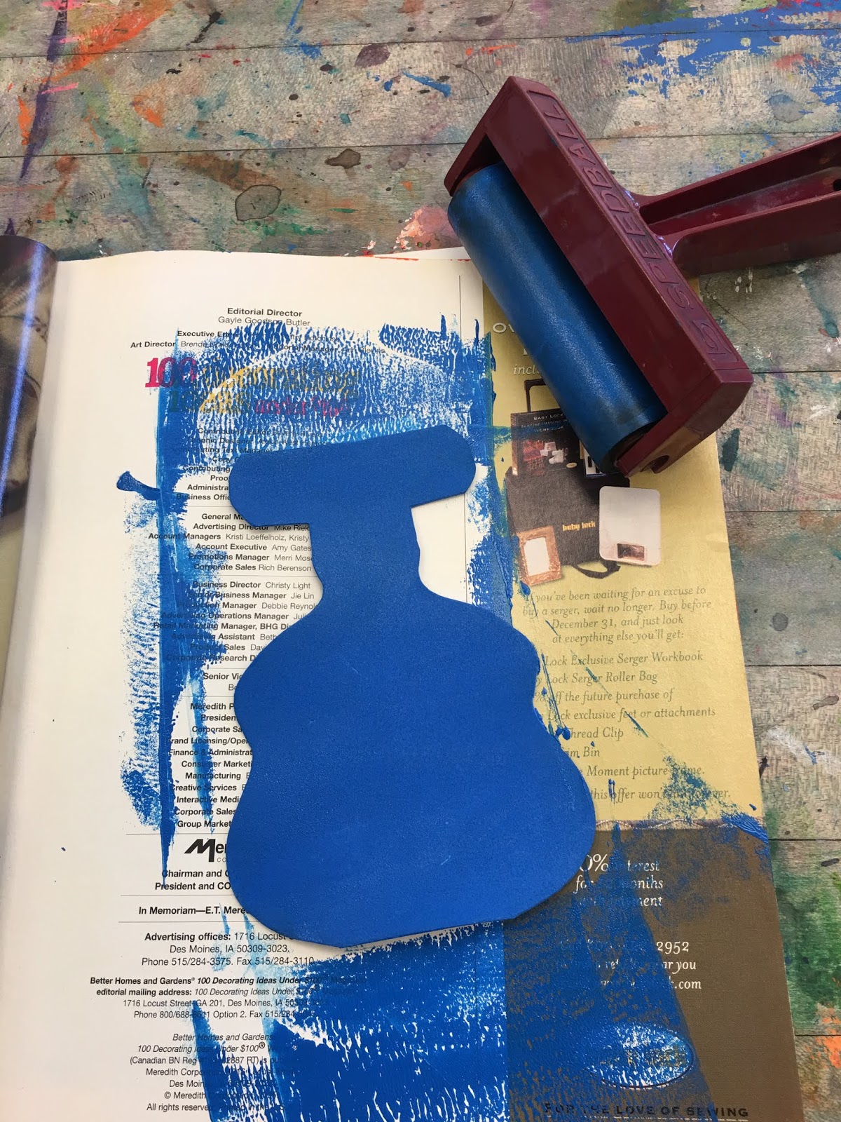 Art Room Blog: Printmaking a Fern Vase...