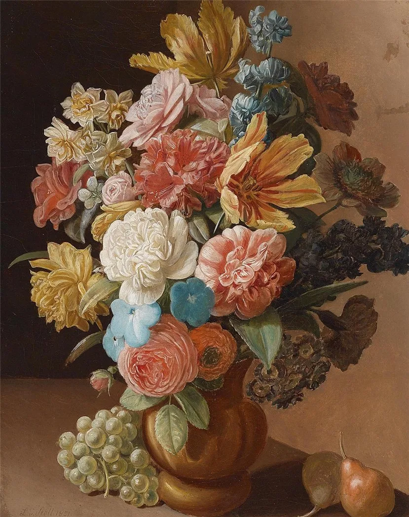 Leopold von Stoll (1808-1889) | Still life of flowers painter | Tutt'Art@