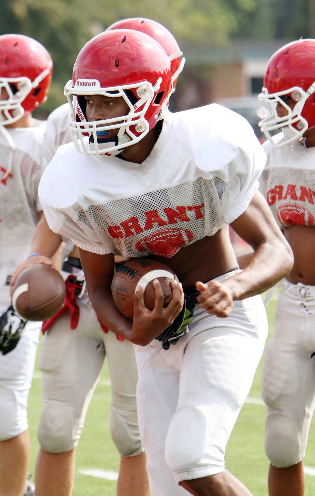 Mark Kodiak Ukena: Grant Community High School Football Practice
