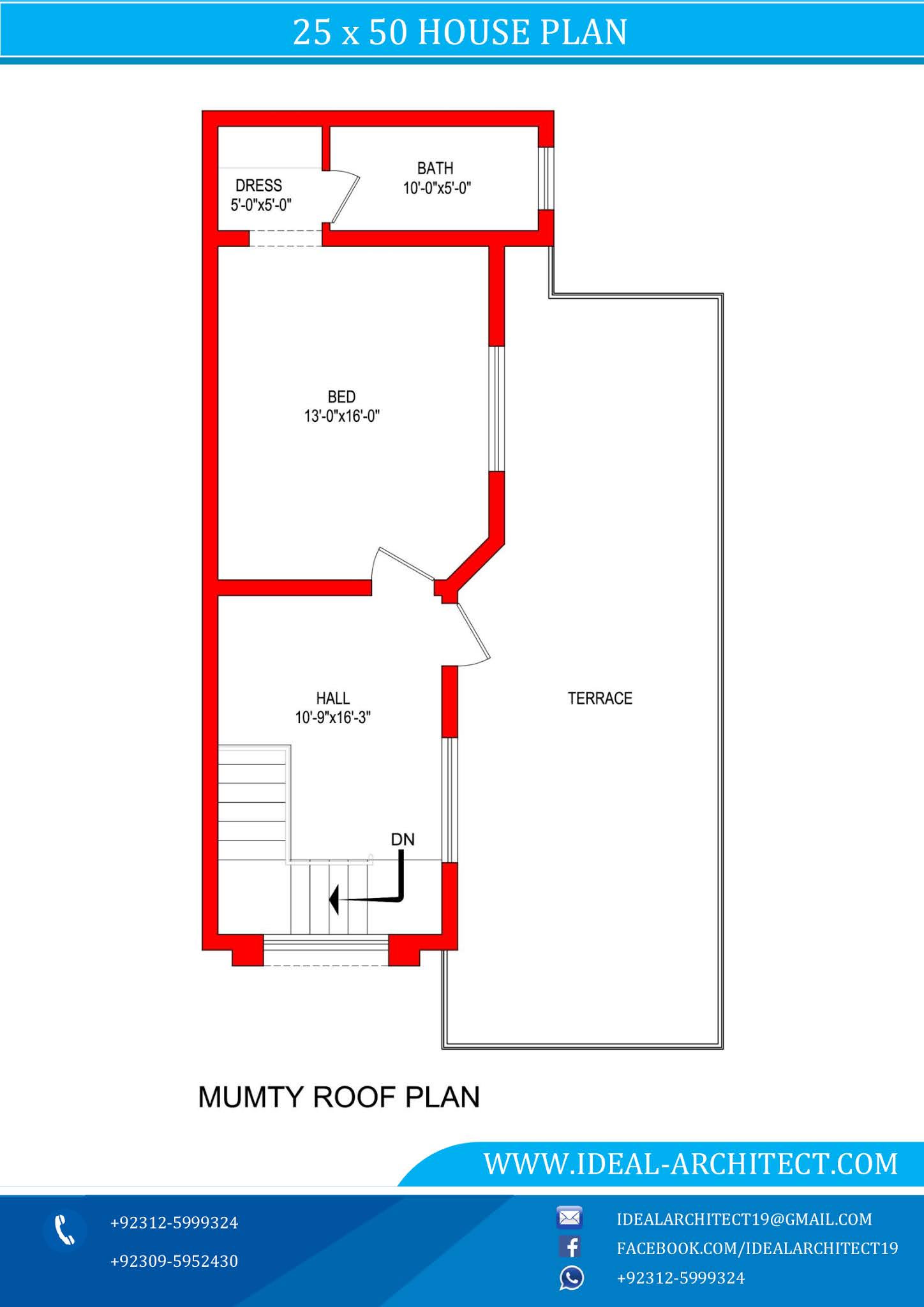 25x50 House Plan, 5 Marla House Plan