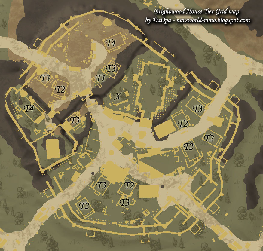 New World: Brightwood House Tier Grid map