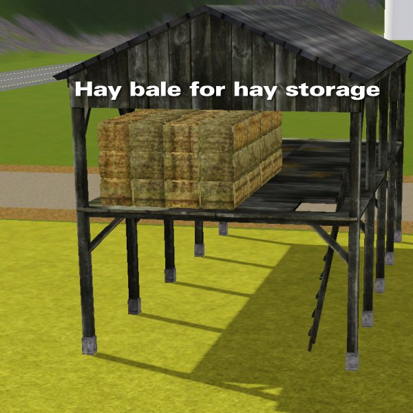 Simming in Magnificent Style: The farm 11. hay bale for hay storage