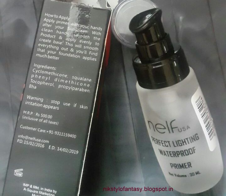 NEW LAUNCH - NELF COSMETICS PERFECT LIGHTING WATERPROOF PRIMER