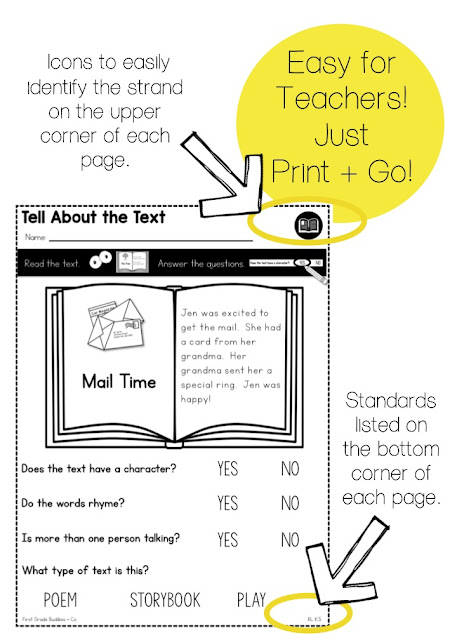 Standards...Simplified! Print a Standard for MATH! | First Grade Buddies
