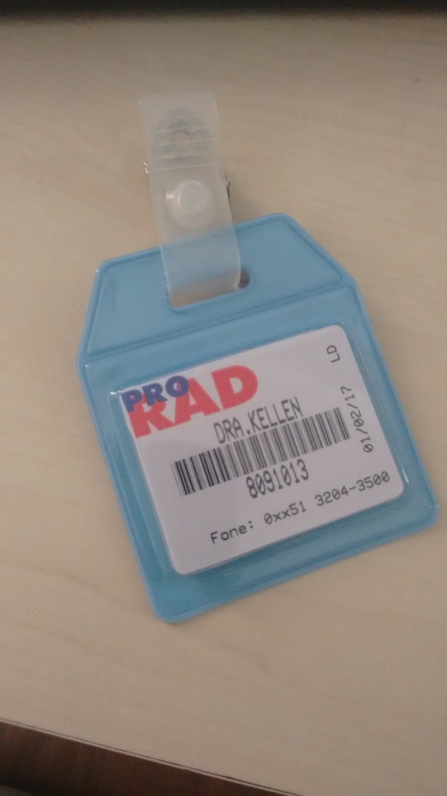 "Te vejo por dentro": Dosímetro individual