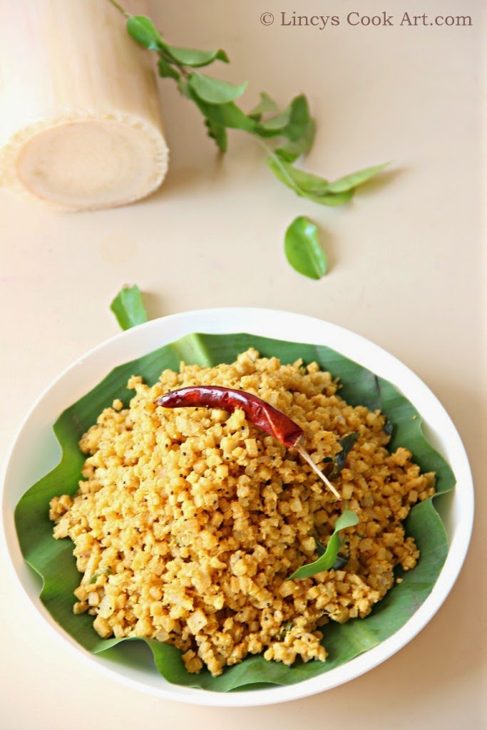 Vazhapindi Thoran/ Vazhai Thandu Poriyal/ Banana Stem Stirfry ~ Lincy's ...