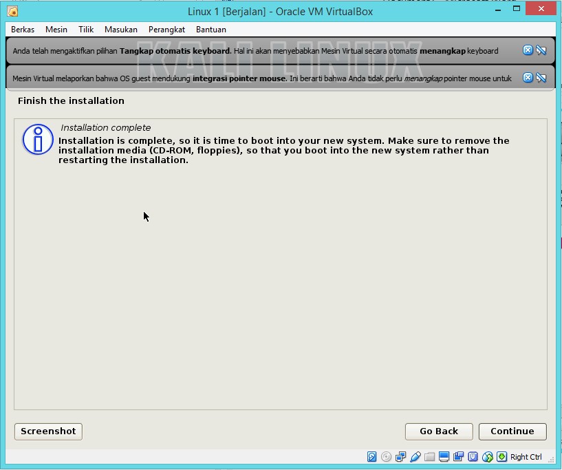 Langkah - Langkah Menginstal Linux Pada VirtualBox