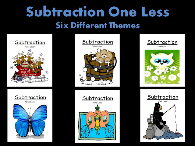 Math Subtraction One Less Concept! - Fern Smith's Classroom Ideas!