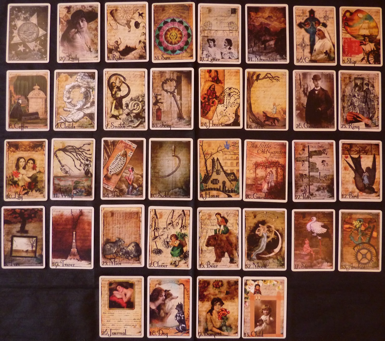 Rowan Tarot: My first Grand Tableau